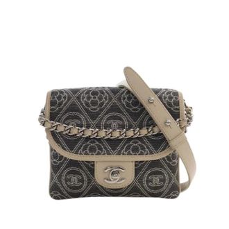 Chanel Sac bandouli&egrave;re Pre-owned - Femme - Pre-owned - Gris - Taille: ONE Size