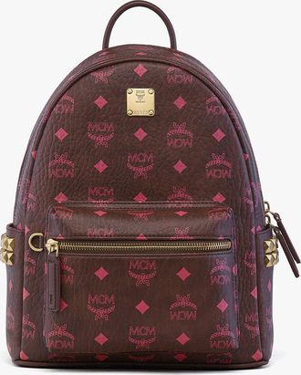 MCM Stark Rucksack in Visetos mit seitlichen Nieten
