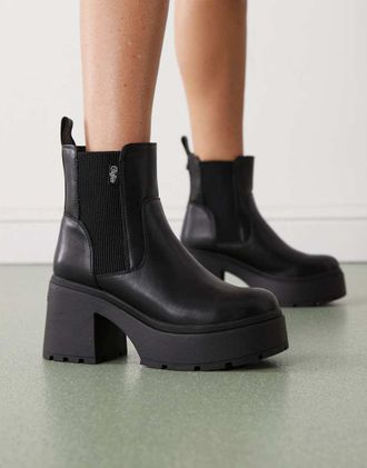 Buffalo Mila - Bottines Chelsea - Noir