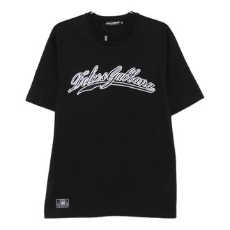 Dolce & Gabbana Schwarzes T-Shirt f&uuml;r M&auml;nner - - Tops - Herren - Schwarzk - S