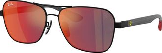 Ray-Ban unisex, Accessoires, Noir, Taille: 58 MM Rb8336M Lunettes de soleil