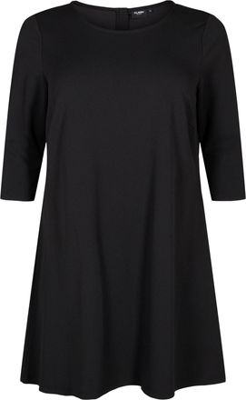 Zizzi Flash by Frauen Große Größen Kleid 3/4-Ärmel A-Form Größe Gr S Black