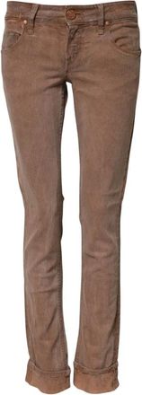 Acht Acht, Femme, Jeans, Brun, Taille: W26 Low Waist Skinny Denim