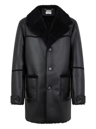 Philipp Plein Jacke mit Kragen aus Faux Shearling - Schwarz