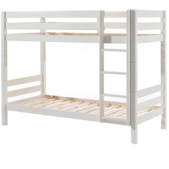 M&S Collection Lit superpos&eacute; 90x200 pin massif blanc Pino H 160cm