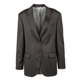 Brunello Cucinelli Giacca stondata - - Jackets - Damen - Braun - M