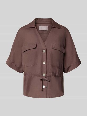 Christian Berg Hemdbluse aus Leinen-Viskose-Mix