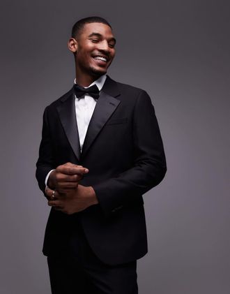 Topman Veste de smoking ajust&eacute;e - Noir