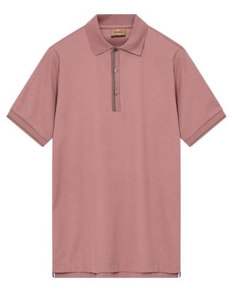 Mos Mosh Poloshirt mit Kontraststreifen an der Knopfleiste in
