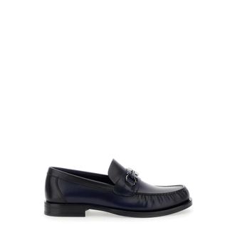 Ferragamo Homme, Chaussures, Bleu, Taille: 40 EU Fort Mocassins