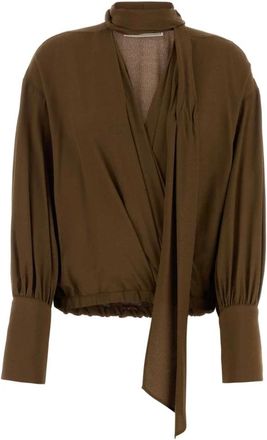 Blumarine Femme, Blouses et Chemises, Brun, Taille: 34 FR Marocaine Top