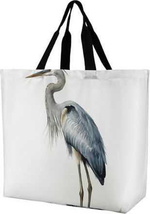 Generic H&eacute;ron &Agrave; Long Bec Sac Cabas L&eacute;ger Sacs De Courses Grand Sac A Main Femmes Pour Travail Shopping Voyage