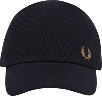 Fred Perry Homme, Accessoires, Noir, Taille: ONE Size Casquette Piqu&eacute; Classique