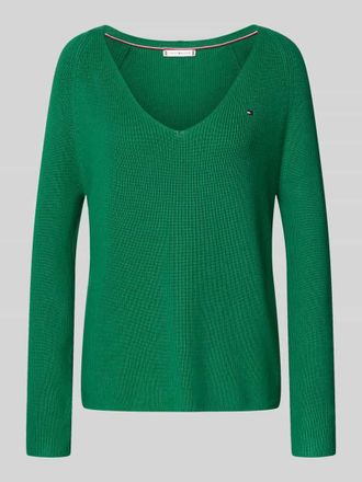 Tommy Hilfiger Regular Fit Strickpullover aus reiner Baumwolle
