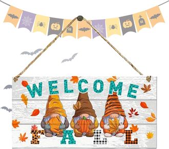 Generico Herbst-Holzschild - Wanddekoration, T&uuml;rschild, handwerkliche saisonale Wandkunst | Heimdekoration f&uuml;r Eingang, K&uuml;che, Terrasse, Wohnzimmer