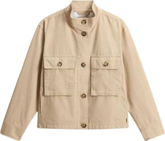 Woolrich Femme, Vestes, Beige, Taille: 36 FR Field Jacket