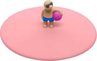 Lurch 210843 Mein Deckel Beach Boys Benni Ball, Glasabdeckung aus BPA-freiem Premium-Platin-Silikon, Ø 10,5cm