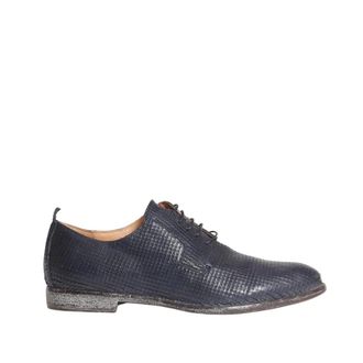 Moma Geschn&uuml;rter Herrenschuh mit Schnitzerei - - Shoes - Herren - Blau - 41 EU