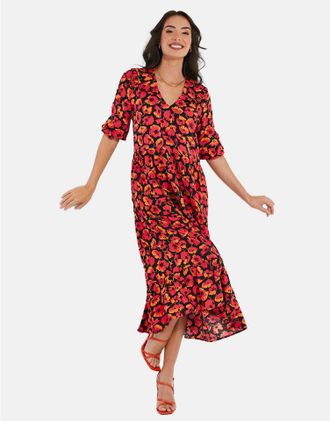 Threadbare Sommerkleid THB Lizzle Printed Smock (1-tlg) mit Volants