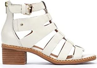 Pikolinos Sandales &agrave; Talon en Cuir BLANES pour Femme Color NATA
