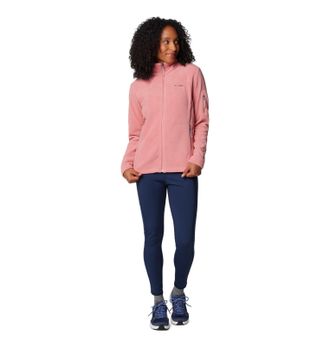 Columbia Damen Fast Trek 2 Jacke Fleecejacke mit durchgehendem Reißverschluss, Rosa Agave, XS