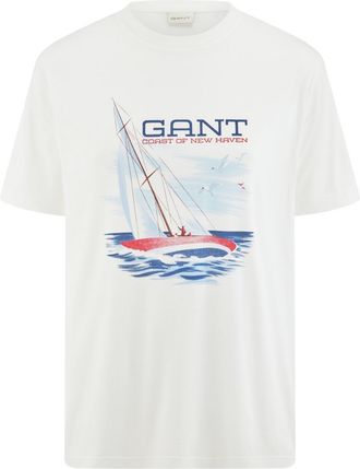 GANT T-Shirt GANT weiss