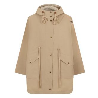 Moncler Brunnera Langer Parka - - Coats - Damen - Beige - ONE SIZE