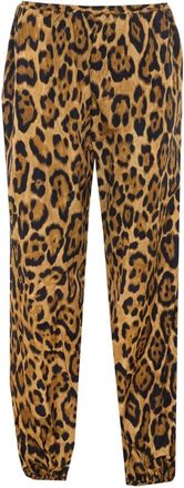 Alaia Femme, Pantalons, Brun, Taille: 34 FR Pantalon imprim&eacute; animalier