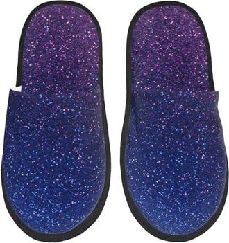 Generic Hiver Pantoufles Paillettes N&eacute;on Cozy Pantoufles De Maison Lavables Chausson Hotel Pour Homme Int&eacute;rieur Femmes M