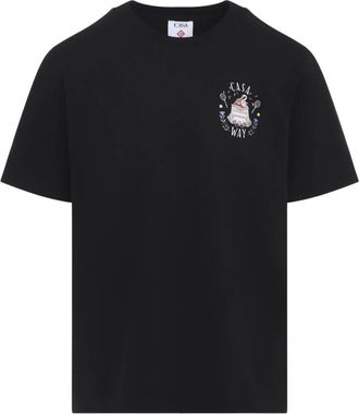 Casablanca Homme, Tops, Noir, Taille: M Casa Way T-shirt
