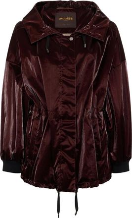 Moorer Femme, Vestes, Rouge, Taille: 38 FR Veste L&eacute;g&egrave;re