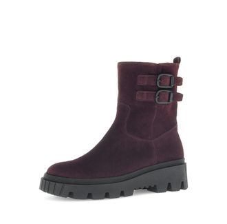Gabor Damen Biker Boots, Frauen Stiefeletten,Bootee,Booties,halbstiefel,Kurzstiefel,uebergangsschuhe,uebergangsstiefel,Mulberry,38 EU / 5 UK
