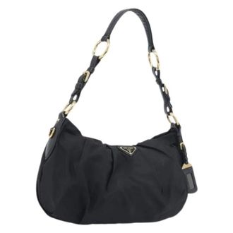 Prada Sac bandouli&egrave;re Pre-owned en nylon - Femme - Pre-owned - Noir - Taille: ONE Size