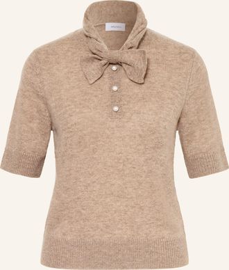 Darling Harbour Darling Harbour Strickshirt Mit Cashmere Und Schluppe beige
