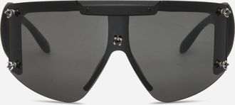Ottolinger Gem-Stud Knotted Sunglasses Black Matte