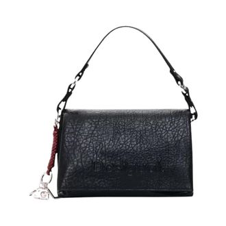 Desigual Mittlere gesteppte Umh&auml;ngetasche mit &Uuml;berschlag - - Bags - Damen - Schwarzk - ONE SIZE