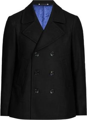 Paul Smith Caban en laine m&eacute;lang&eacute;e