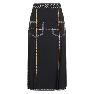 Moschino Langer Bleistiftrock - - Skirts - Damen - Schwarzk - S