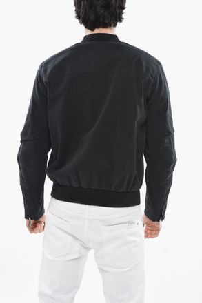 Dsquared2 Cotton-Blend Bomber with Printed Logo Dsquared2