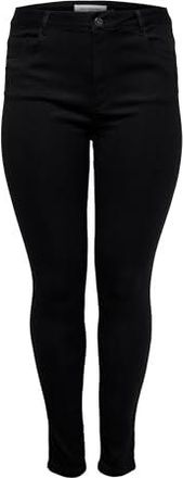 Only Only Carmakoma NOS Femme Caraugusta Hw Skinny Jeans Black Noos Jean Skinny Not Applicable, Noir (Black Black), 52/L34 (Taille Fabricant: 52)