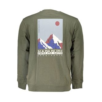 Napapijri Logo-Embroidered Cotton Sweatshirt - Green