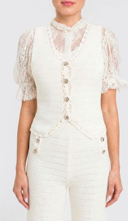 Twinset Gilet TWINSET Femme couleur Jaune Cr&egrave;me