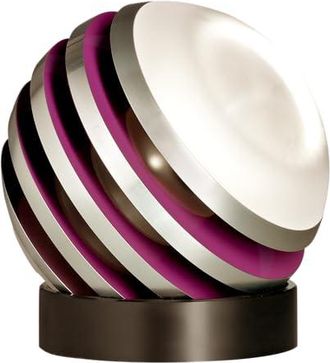 Tecnolumen Bulo Tischleuchte aus Aluminium, Glas satiniert und Acryl in der Farbe Grau, Weiß und lila, EEK A+, Abmessungen: 16x16 cm, TLON11 Str