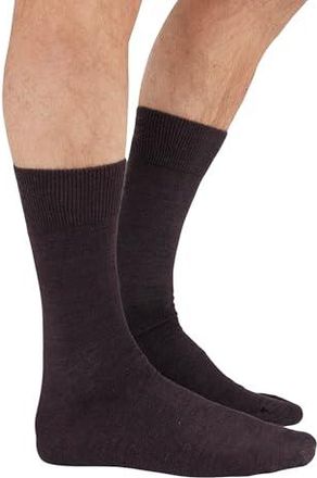 Damart Lot De 2 Paires De Chaussettes M&eacute;lange Thermique Thermolactyl Et Soie Homme Marron Taille 42/44