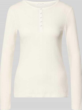 Christian Berg Longsleeve mit Rundhalsausschnitt und Knopfleiste