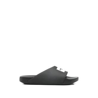 Givenchy Label Slide Flat Mules - - Shoes - Herren - Schwarzk - 44 EU