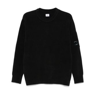 C.P. Company C.p. Company, Homme, Pulls, Noir, Taille: S Pull en Tricot Noir