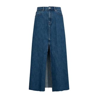 Silvian Heach Midi Jeansrock - - Skirts - Damen - Blau - W24