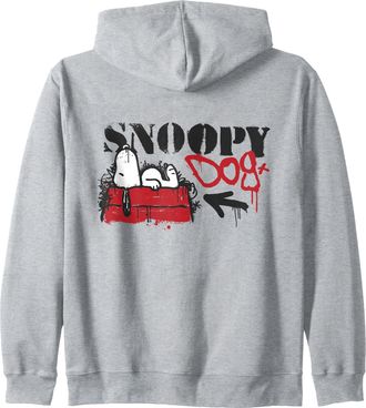 Peanuts Graffiti Snoopy Hundehaus Cool 90s Urban Art Street Kapuzenjacke