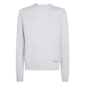 A.P.C. Edmond Pullover - - Knitwear - Herren - Wei&szlig; - L